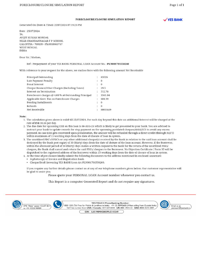 Y BC Simulation Report | PDF