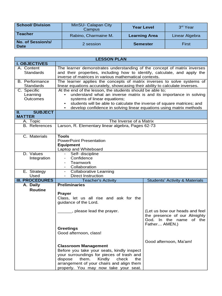 Lp-Inverse of A Matrix - 071130 | PDF | Matrix (Mathematics) | Algebra