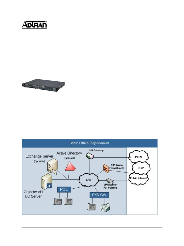 TN027 - NetVanta UC Server 4.5 - AudioCodes Mediant 1000 Installation ...