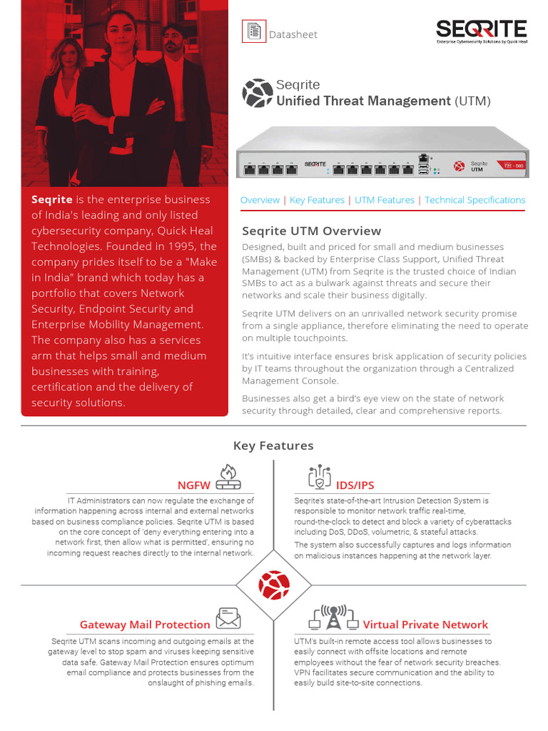 seqrite UTM | PDF | Computer Network | Security