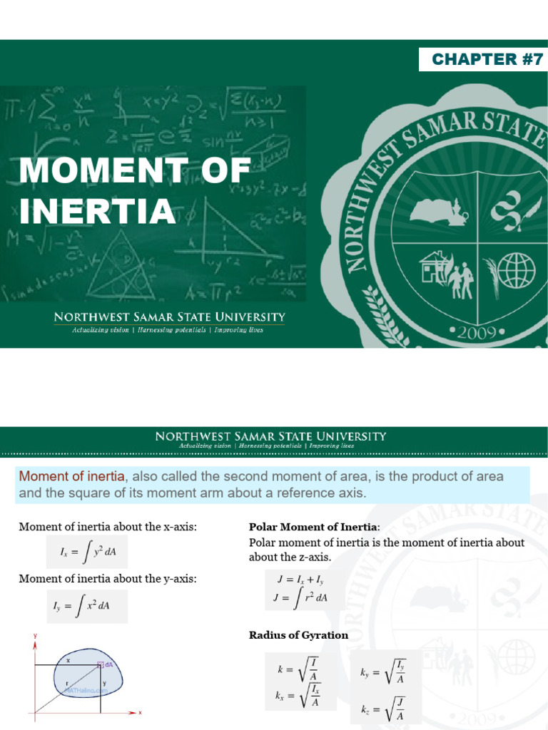 Module 8. Moment of Inertia - 075710 | PDF | Motion (Physics) | Euclidean Geometry