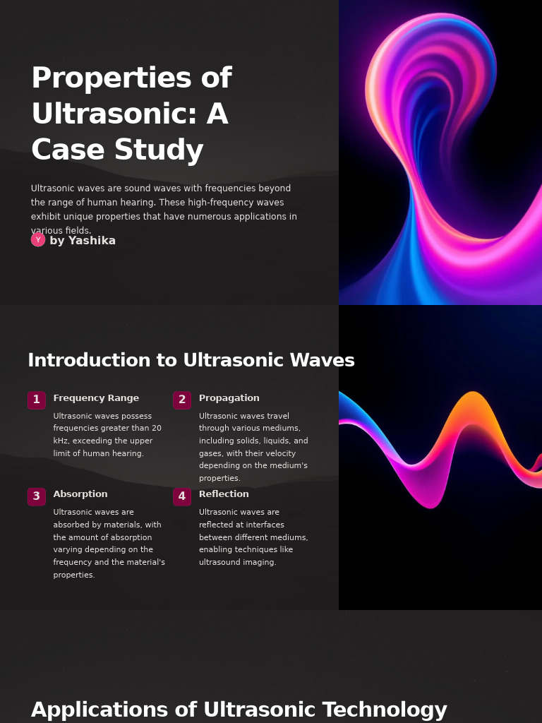 Properties of Ultrasonic A Case Study | PDF | Ultrasound | Medical Imaging