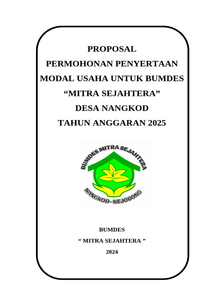 Proposal 2024 | PDF | Bisnis