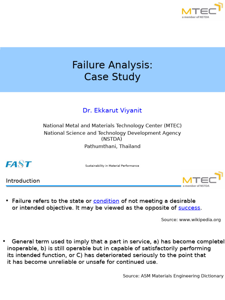 Failure Analysis Case Study | PDF | Welding | Construction Failure Analysis Case Study | PDF | Welding | Construction