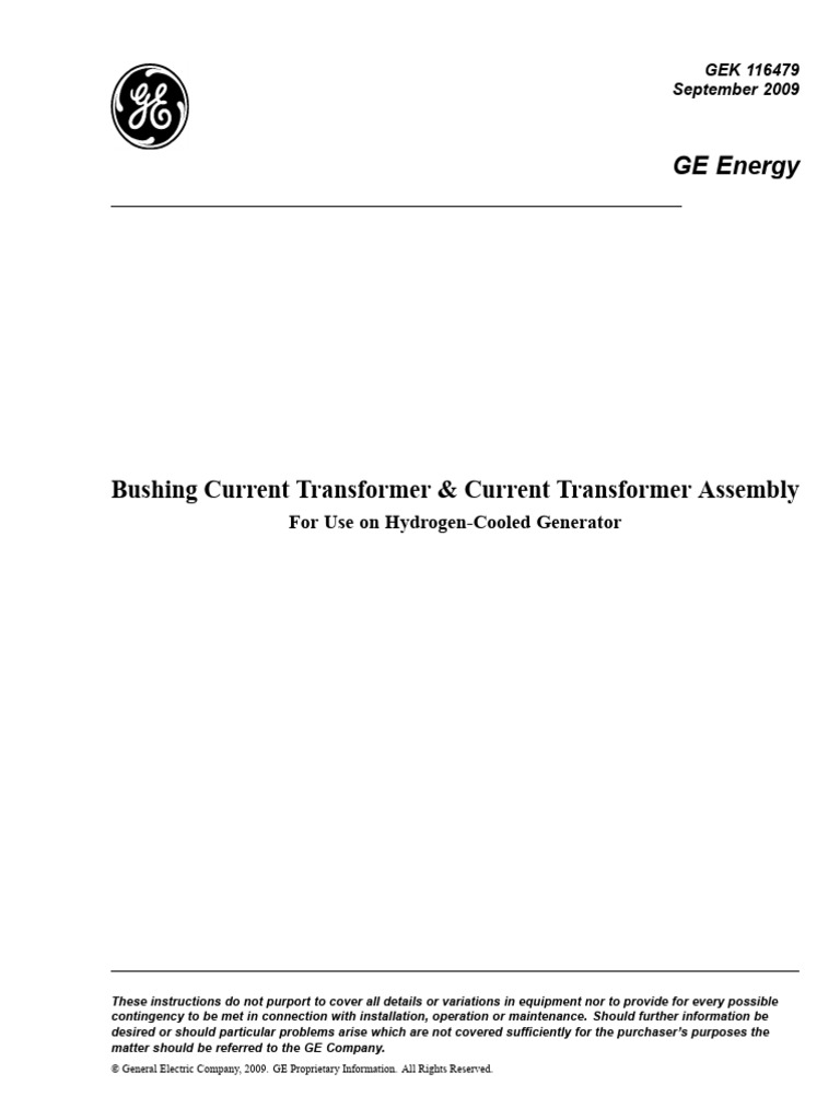 Gek 116479 | PDF | Transformer | Electrical Components