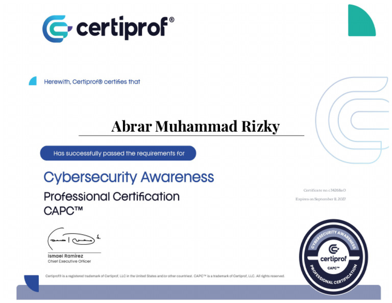 Certiprof Cyber Security | PDF