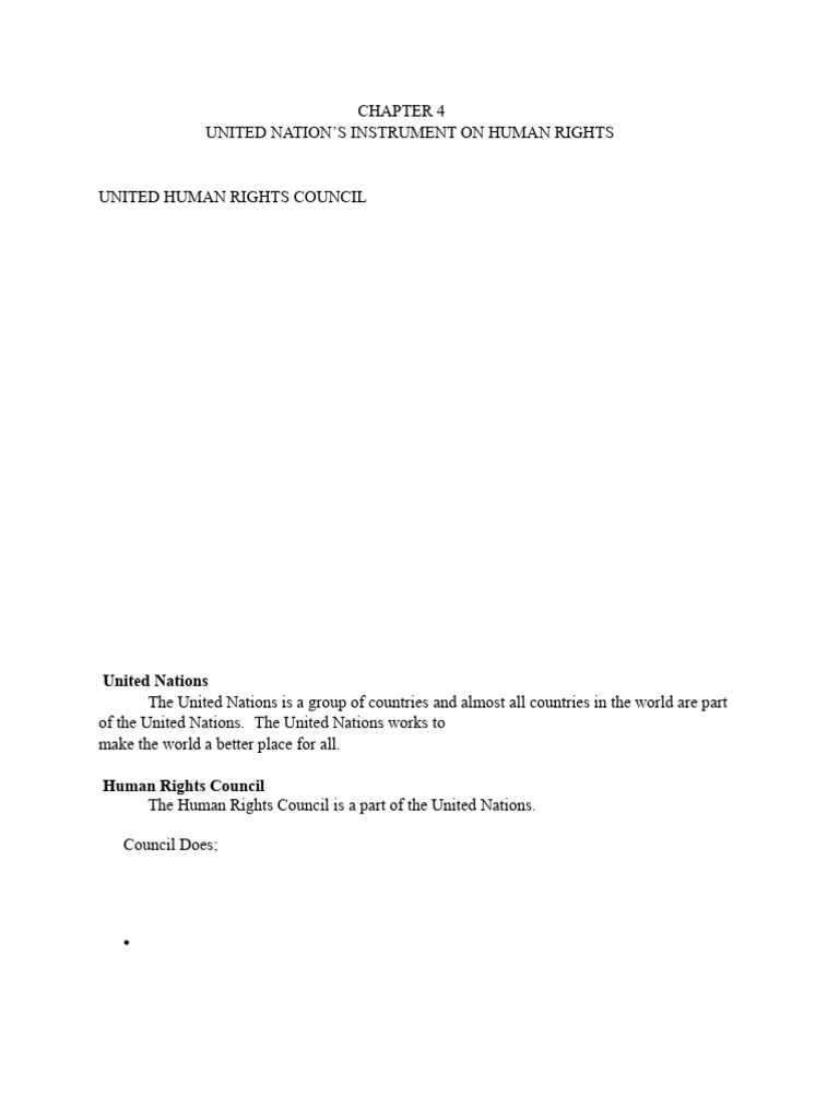 UN Human Rights Council Overview | PDF | Human Rights | Justice