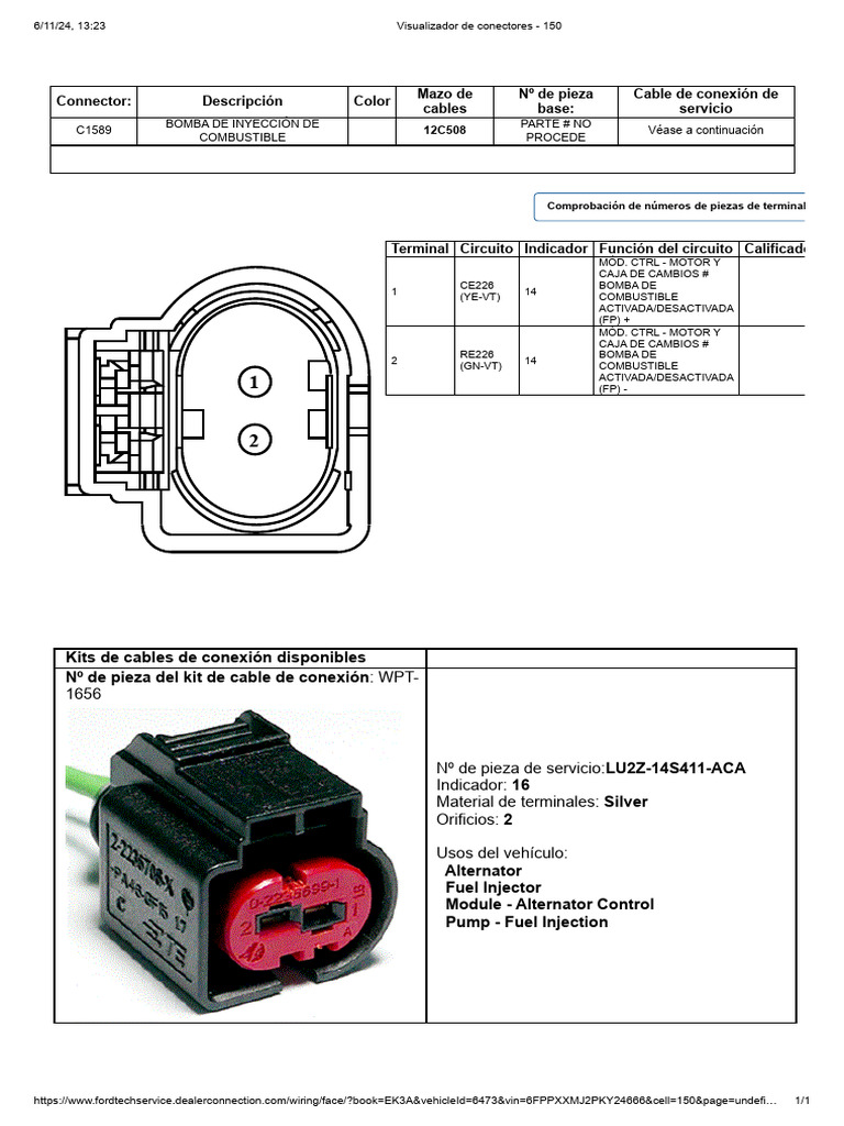 Diagrama de Conexiones de Terminales | PDF | Tecnología de vehículos ...