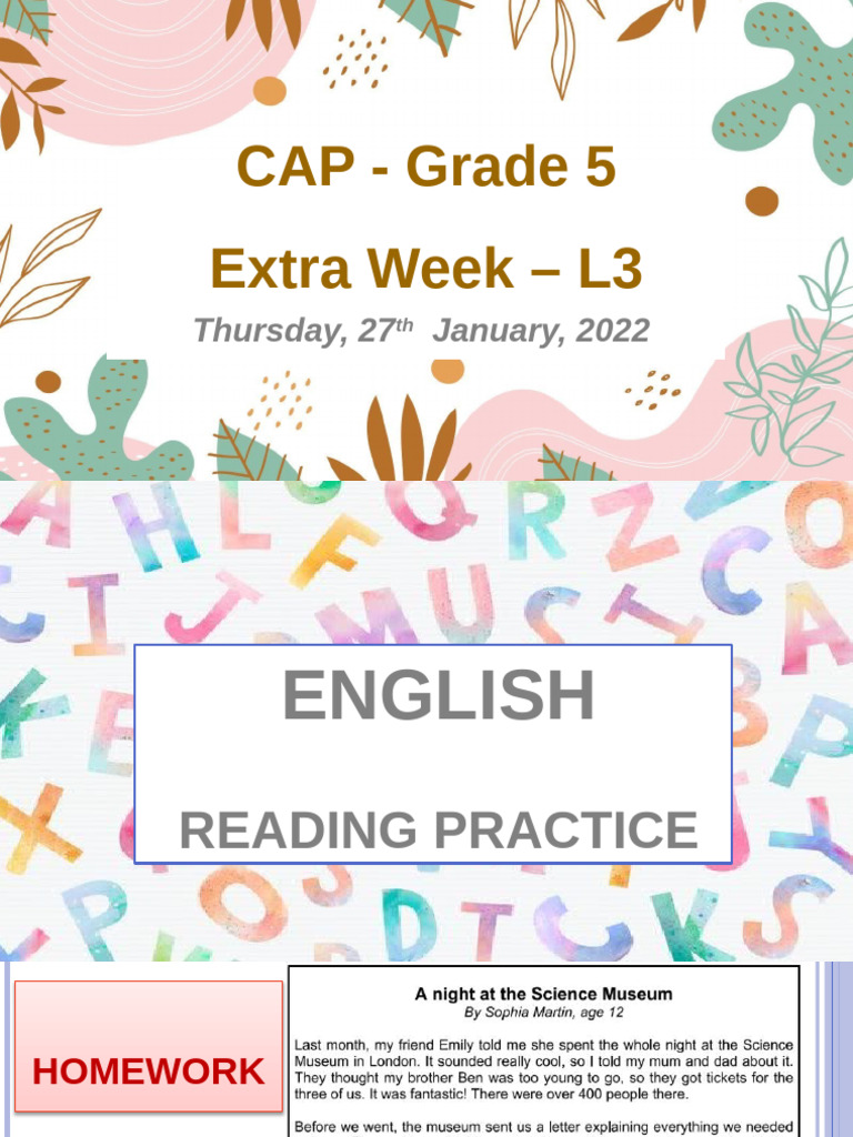 CAP - G5 - ExtraWeek - L3 - Jan27 - English - Revised | PDF