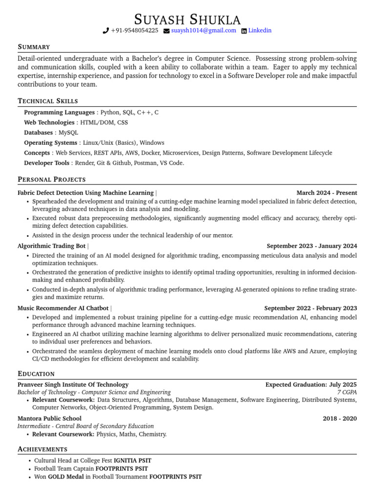 Suyash | PDF | Machine Learning | Artificial Intelligence Suyash | PDF | Machine Learning | Artificial Intelligence