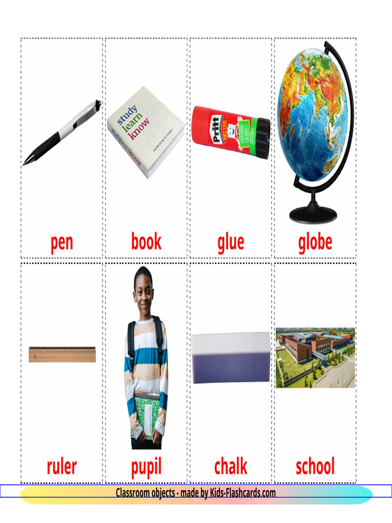 classroom-objects-8-a4 | PDF