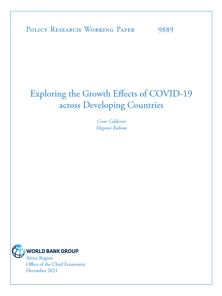 Exploring The Growth Effects of COVID 19 Across Developing Countries ...