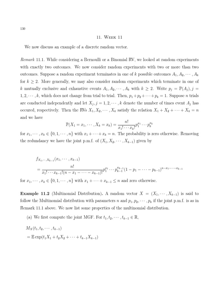 Week11 Notes Pdf Eigenvalues And Eigenvectors Matrix Mathematics