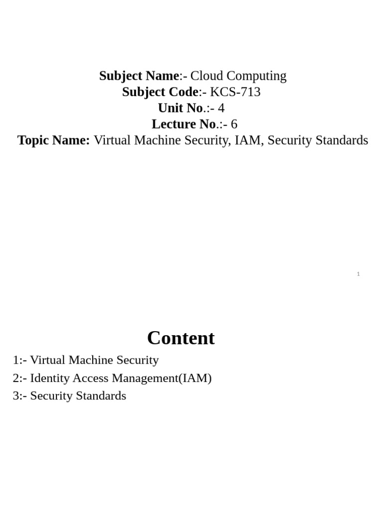Unit 4 Lecture 6 Ppt6 | PDF | Access Control | Security