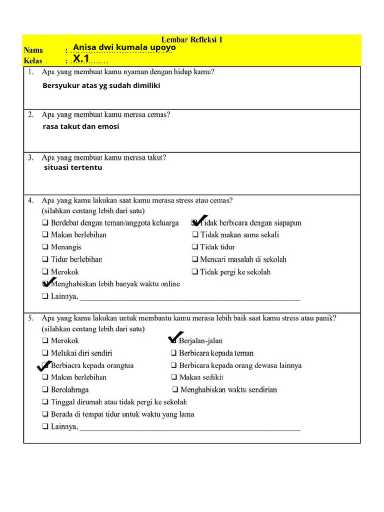LEMBAR REFLEKSI P5.docx - 20241102 - 131701 - 0000 | PDF