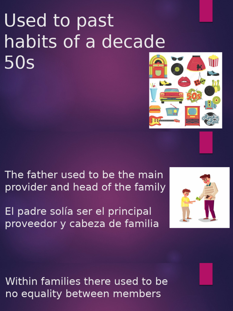 Used To Past Habits of A Decade 50s | PDF