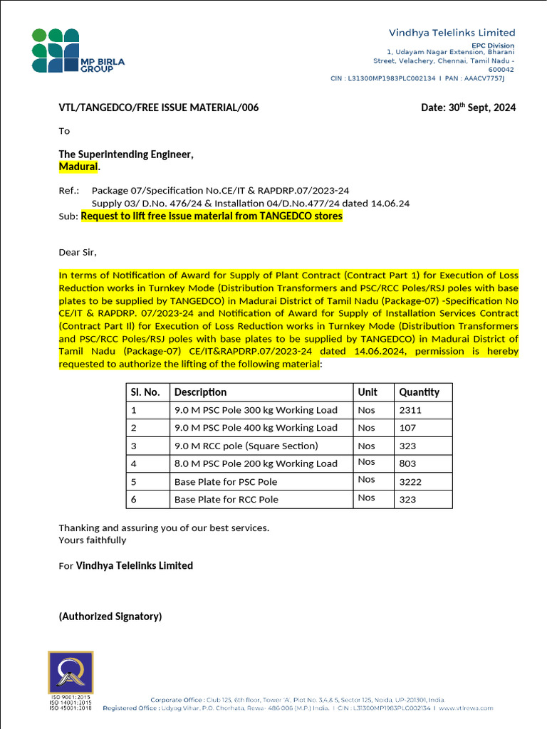 3-FREE ISSUE MATERIAL-SE Office-Madurai | PDF