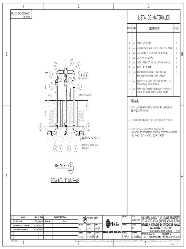 32420000DR47401 (21-23) Instalación de Stub-Up Rev 0 | PDF