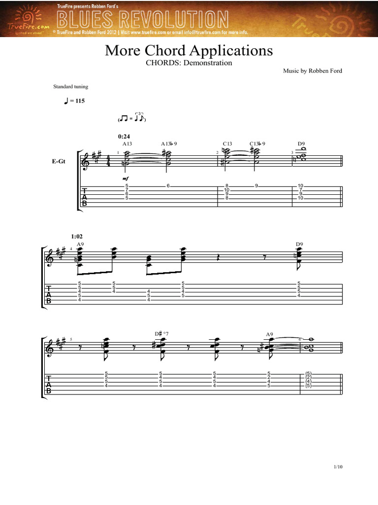 More Chords Applications Robben Ford | PDF