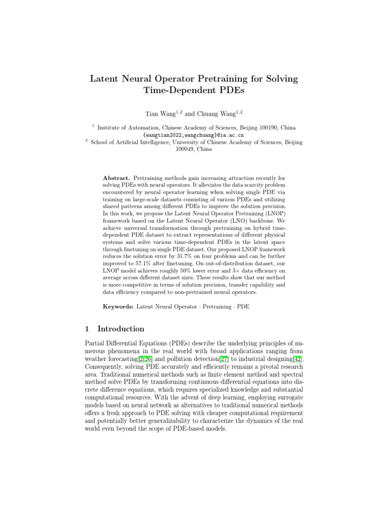 ICONIP2024论文 | PDF | Partial Differential Equation | Matrix (Mathematics)