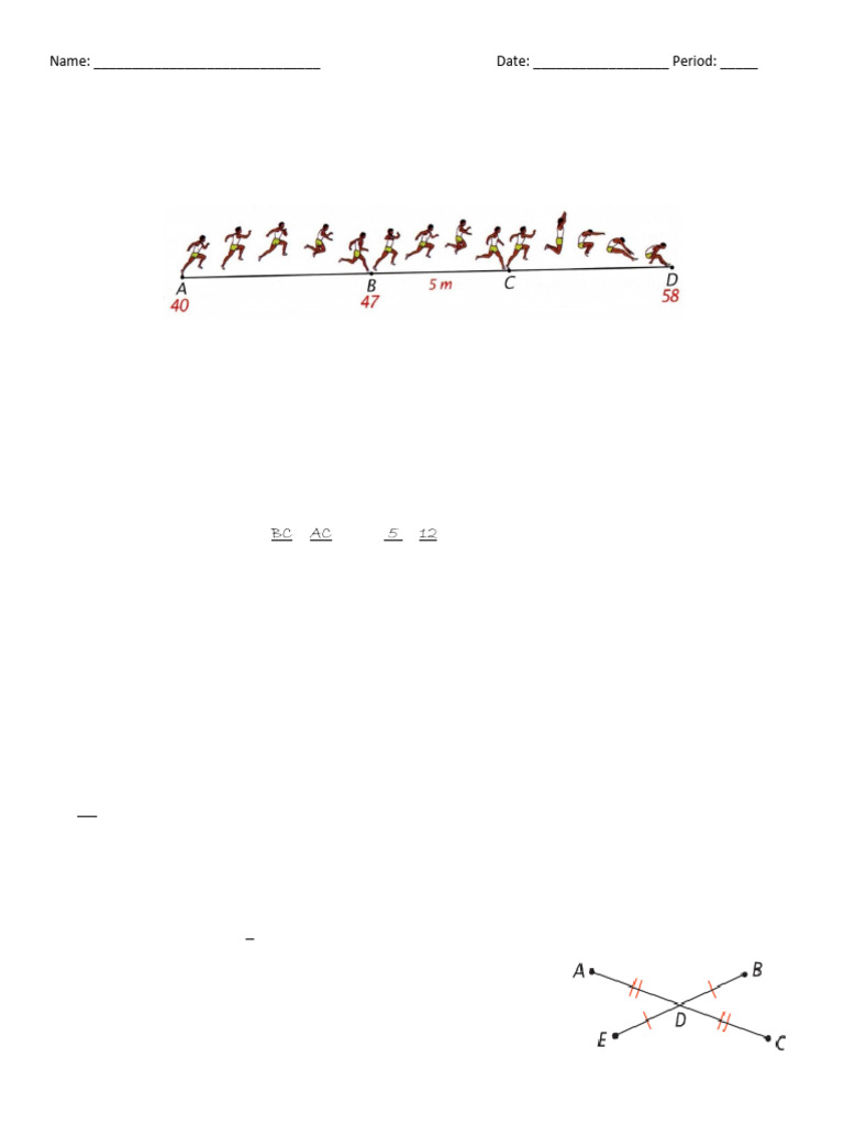 Measuring Line Segments Homework | PDF