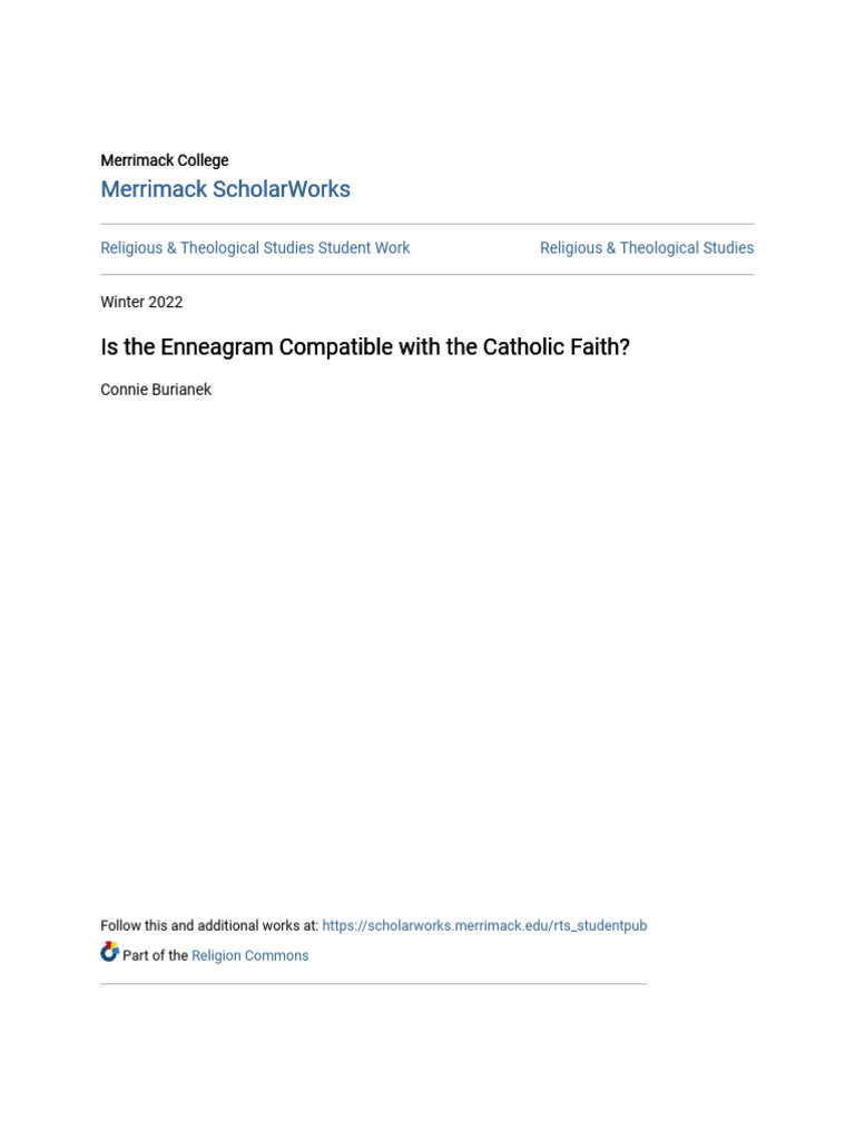 Is The Enneagram Compatible With The Catholic Faith Author Connie ...