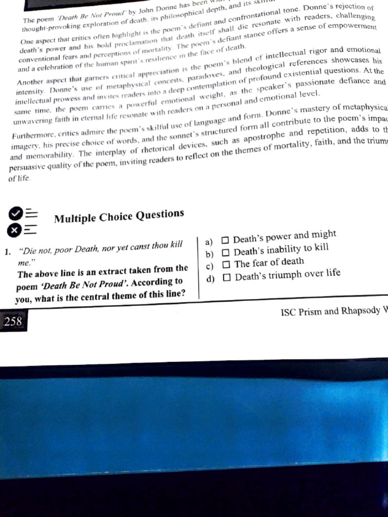 Death Be Not Proud | PDF | Religious Belief And Doctrine