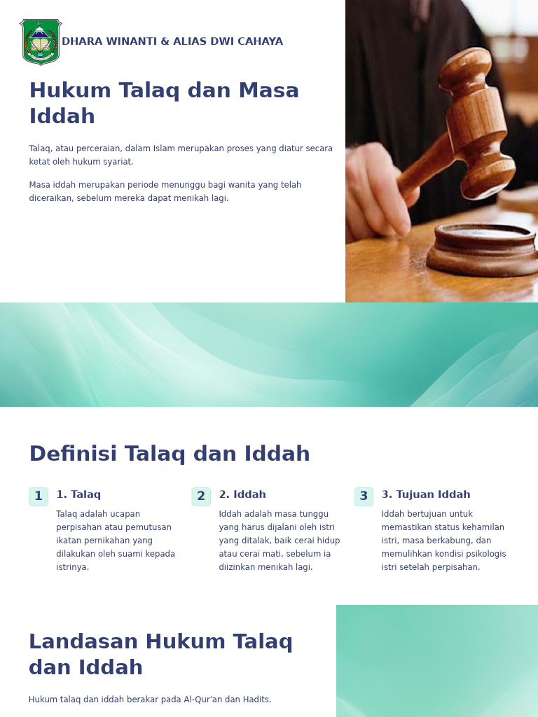 Hukum Talaq Dan Masa Iddah | PDF | Agama & Spiritualitas
