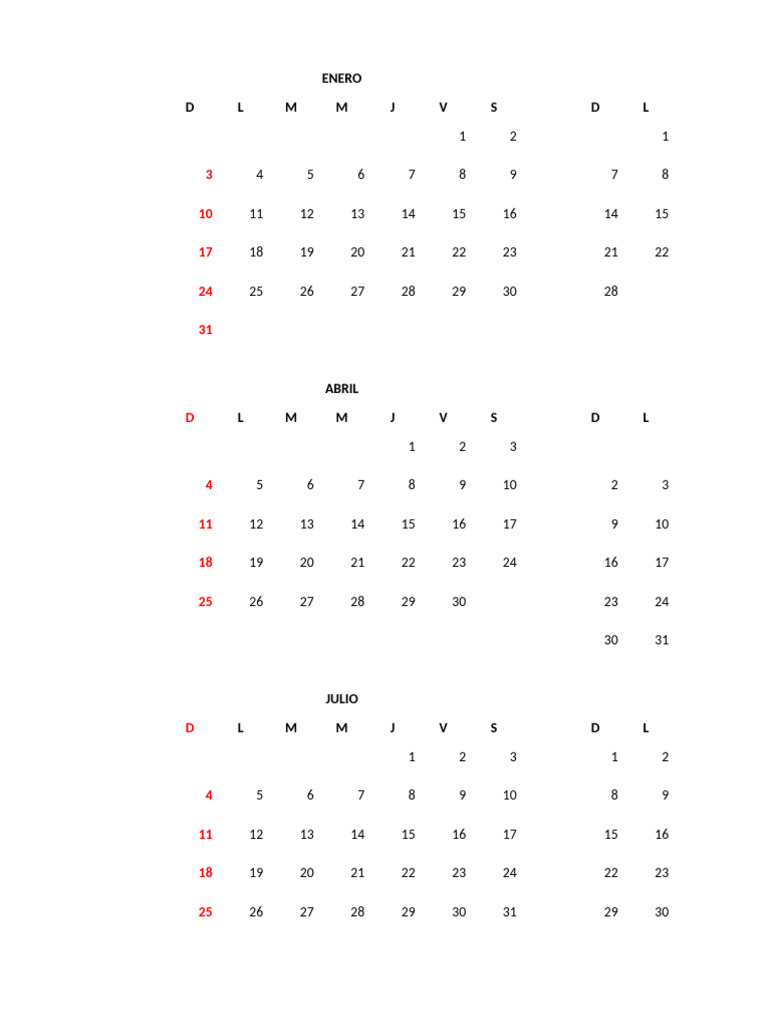 Calendario 203 | PDF