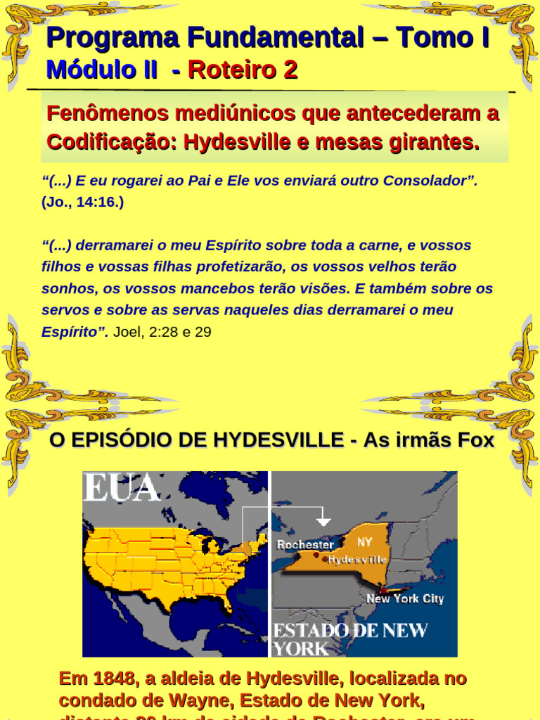 Fundamental I - Modulo II - Roteiro 1 - Fenomenos Mediunicos | PDF | Paranormal | Espiritualismo