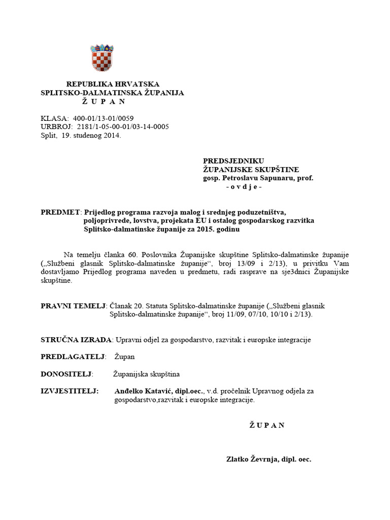 1 - 25.prijedlog Programa Razvoja Malog I Srednjeg Poduzetništva ...