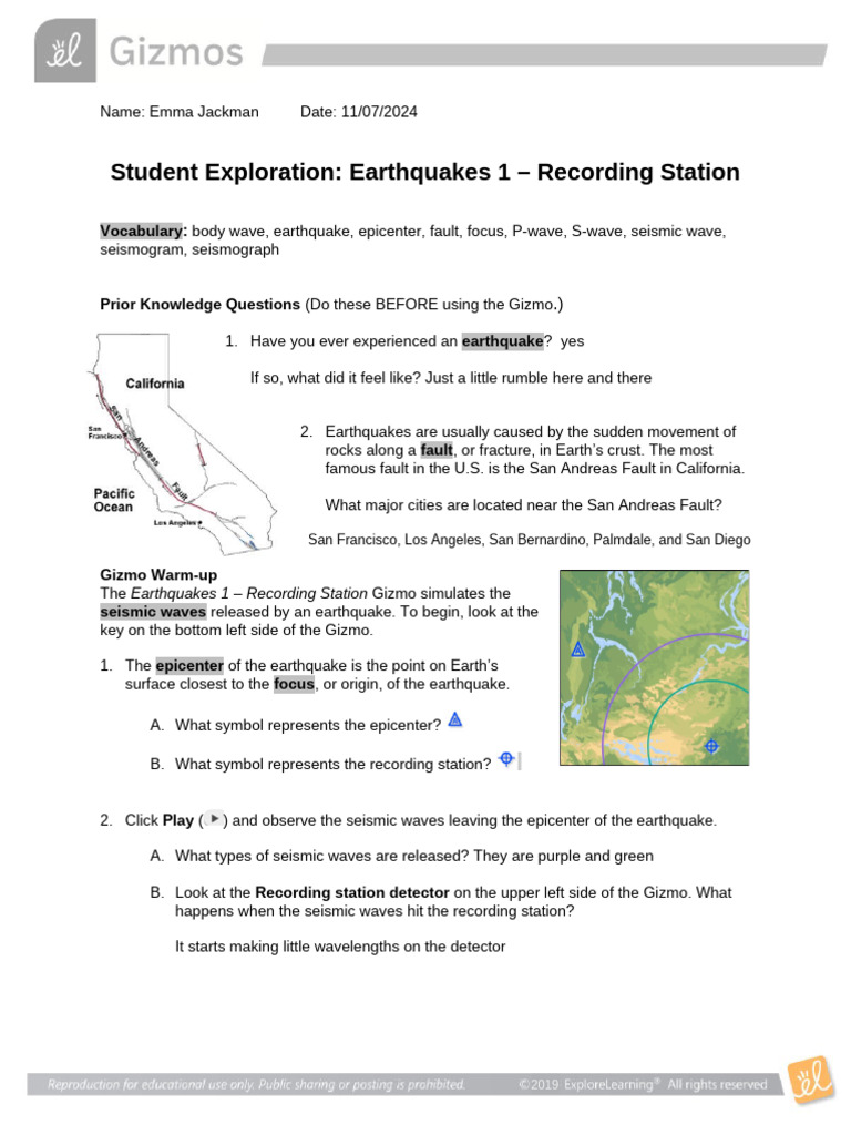 Earthquakes 1: Recording Station Guide | PDF | Earthquakes | Seismology