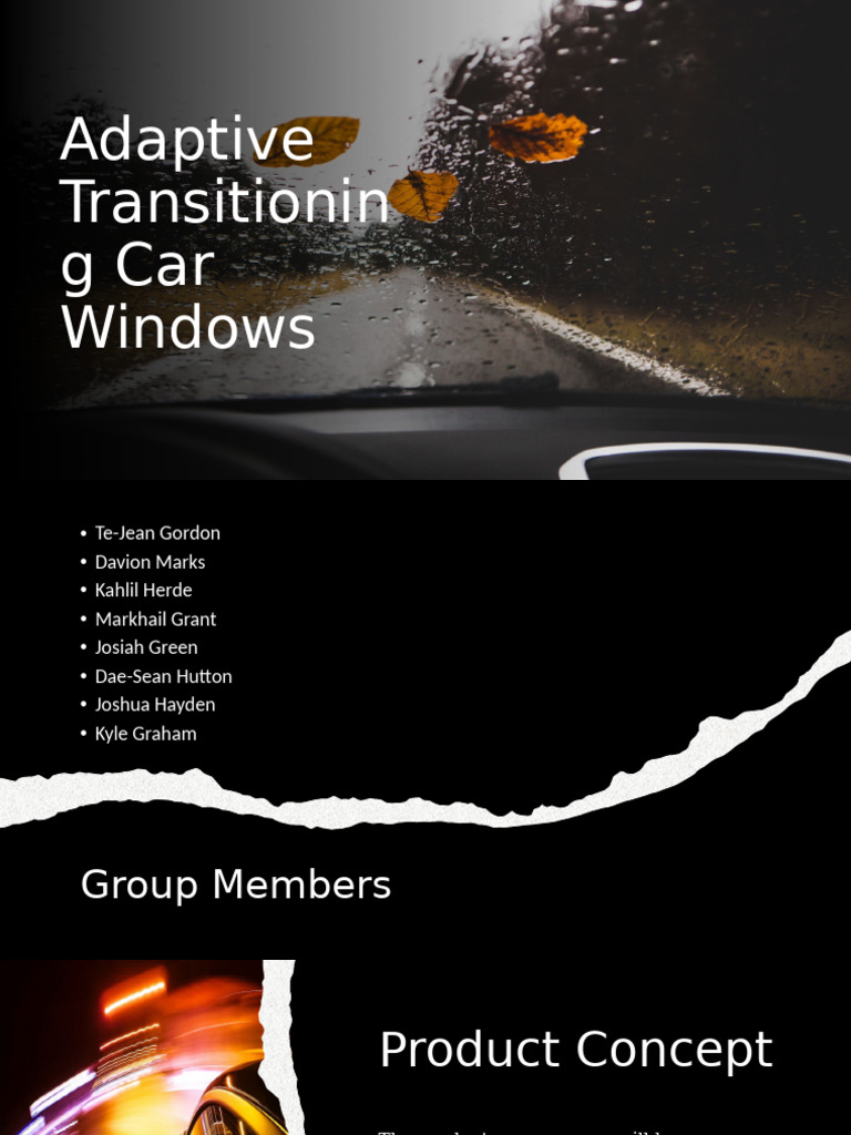 Adaptive Transitioning Car Windows Project | PDF | Entrepreneurship ...