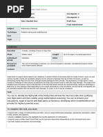 Year 12 QCAA Math Assignment Guide | PDF | Experience | Complexity