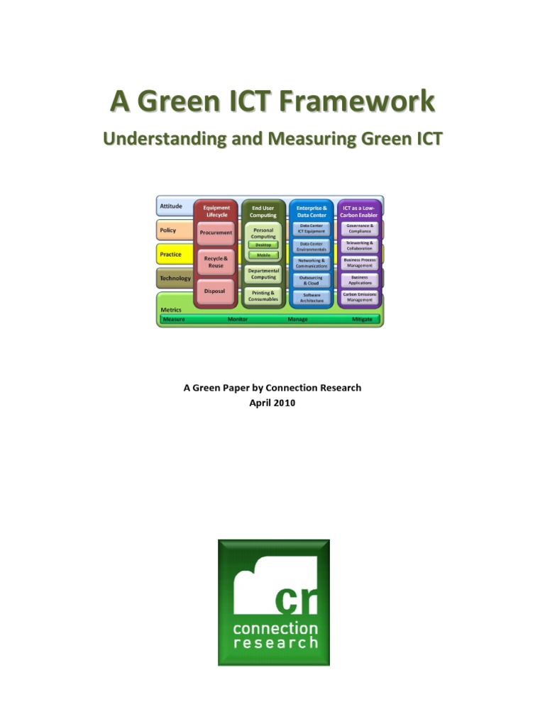 A Green ICT Framework CR | Data Center | Business Process Management