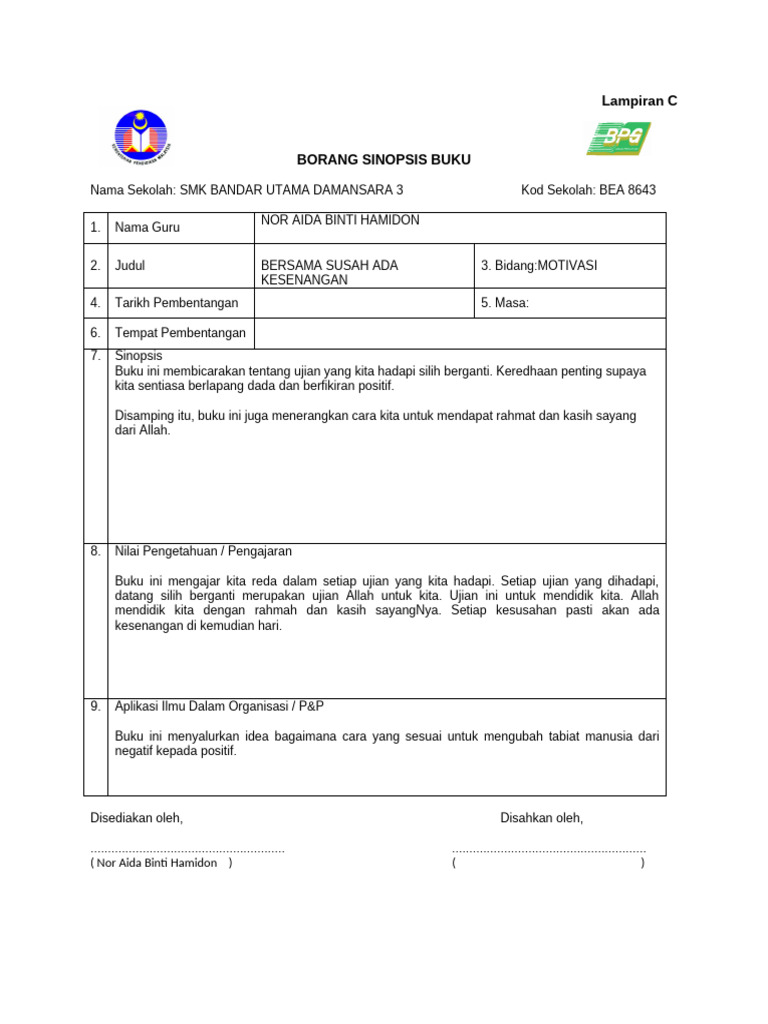 Sinopsis 1 | PDF | Karier & Perkembangan | Kesehatan Holistik