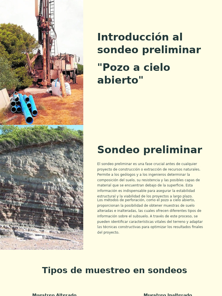 Guía de Sondeo Preliminar y Muestreo | PDF | Suelo | Muestreo ...