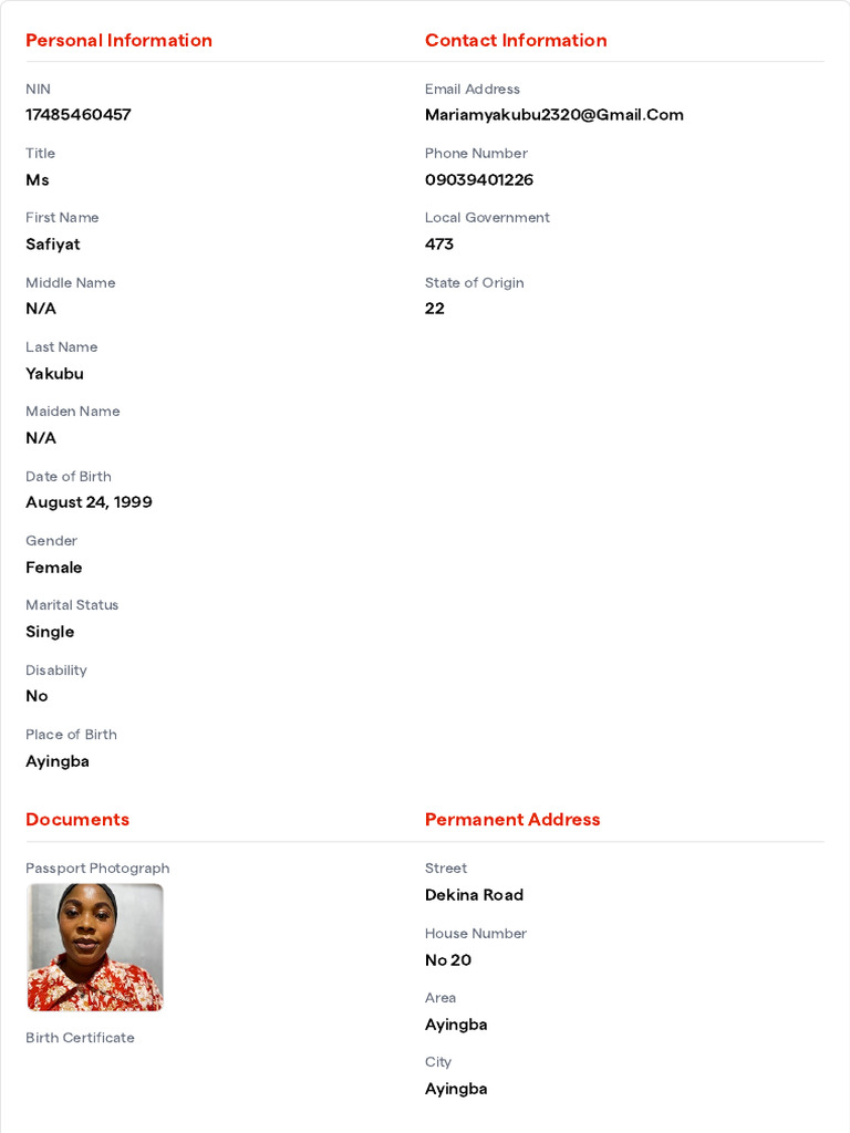 Safiyat FIRS Application Preview | PDF | Career And Technical Education ...