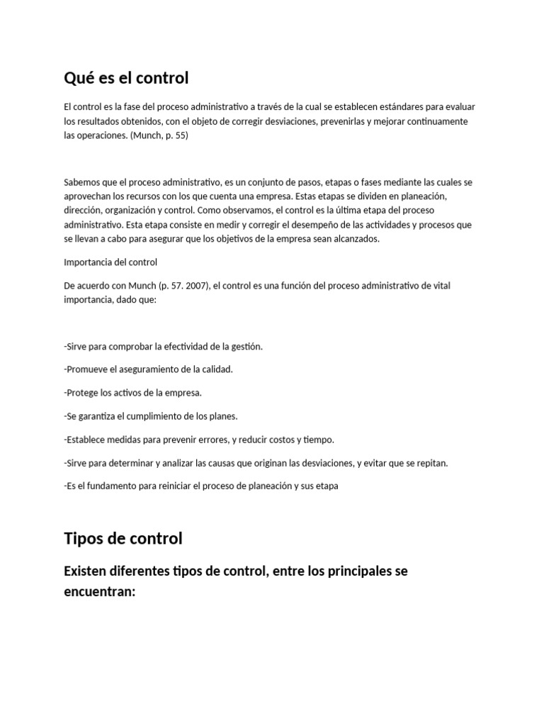 Qué Es El control-WPS Office | PDF | Planificación | Marketing