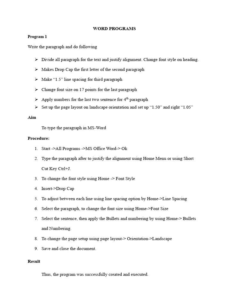 CLP Word program | PDF | Microsoft Word | Paragraph CLP Word program | PDF | Microsoft Word | Paragraph