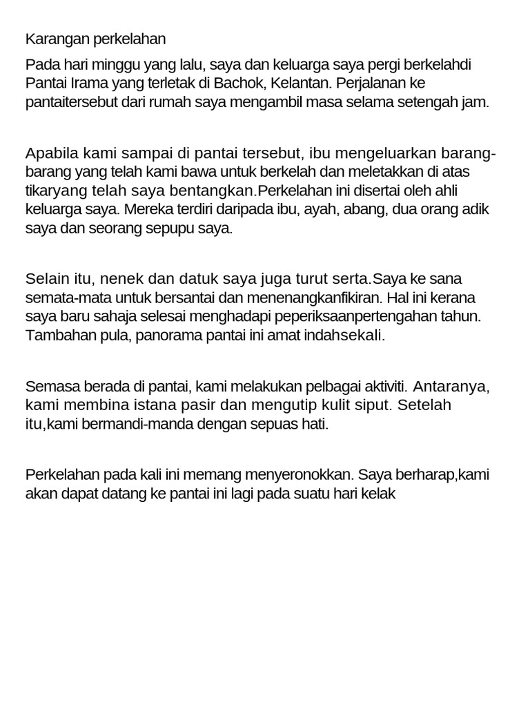 Karangan Perkelahan | PDF