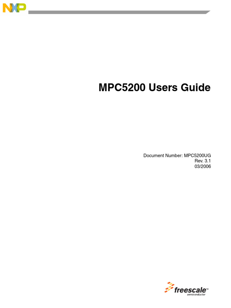 MPC5200 Users Guide | PDF | Microcontroller | Computing