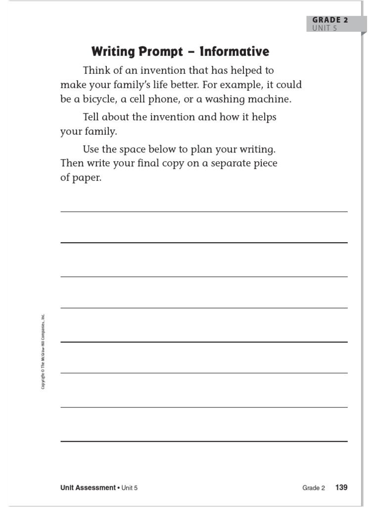 Grade 2 Informative Writing Prompt | PDF
