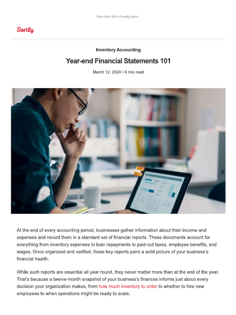 End of Year Financial Statements | PDF