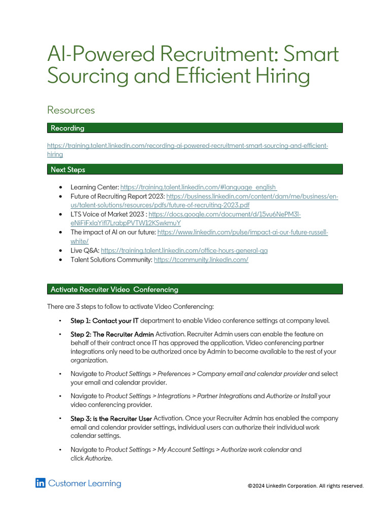 AI Recruitment: Smart Sourcing Guide | PDF | Recruitment | Linked In