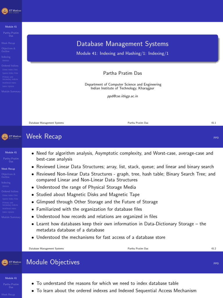9-12 DBMS | PDF | Database Index | Databases