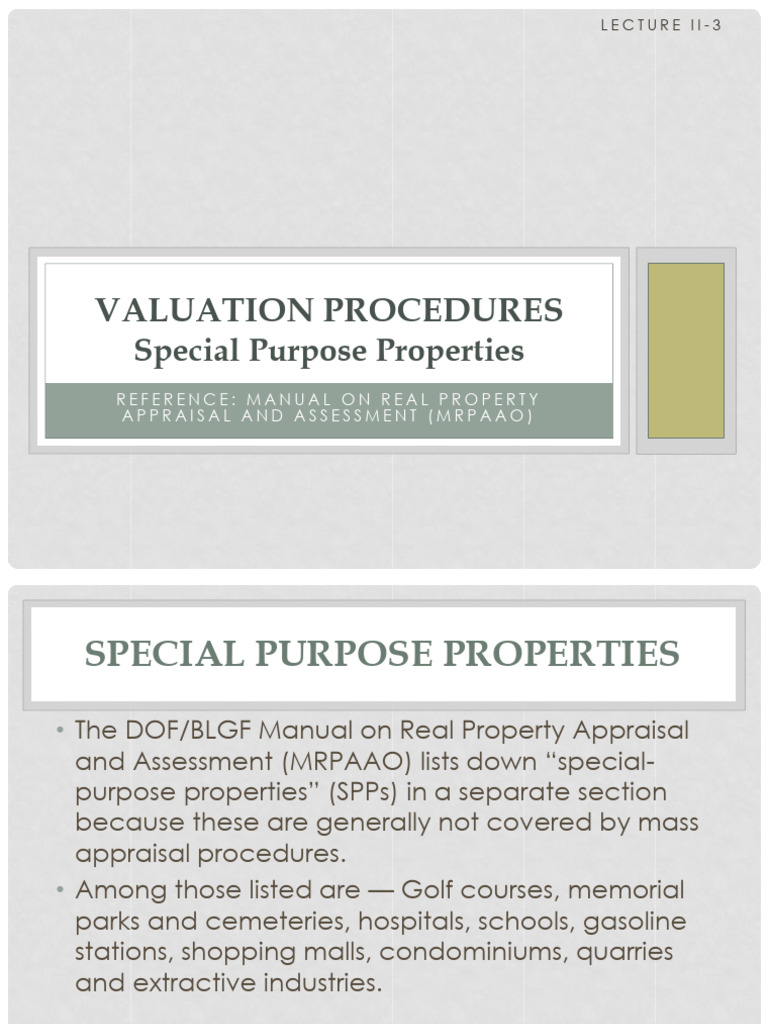 Valuation of Special Purpose Properties | PDF | Filling Station | Real ...