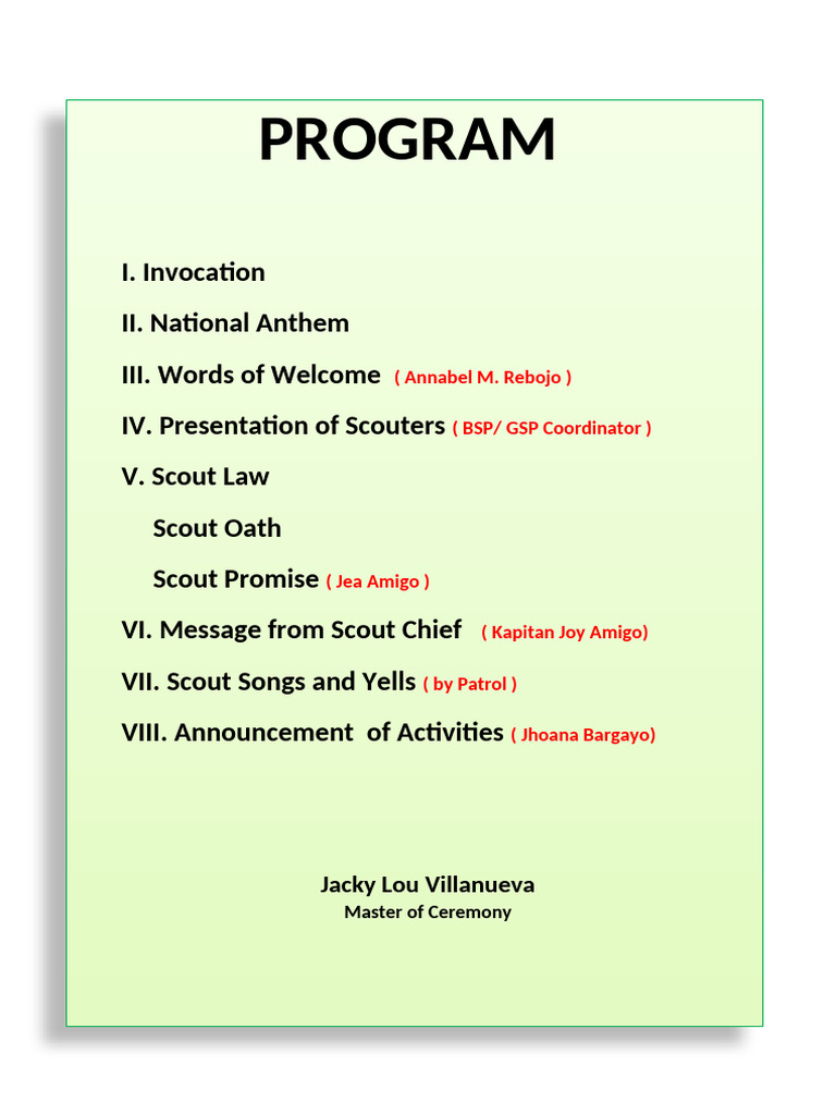 BSP Program | PDF | Art