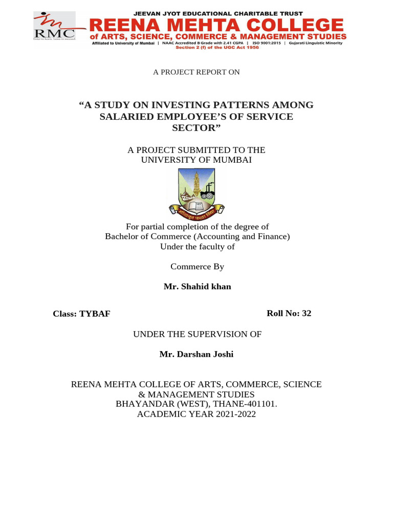 Blackbook Project | PDF | Investing | Stocks