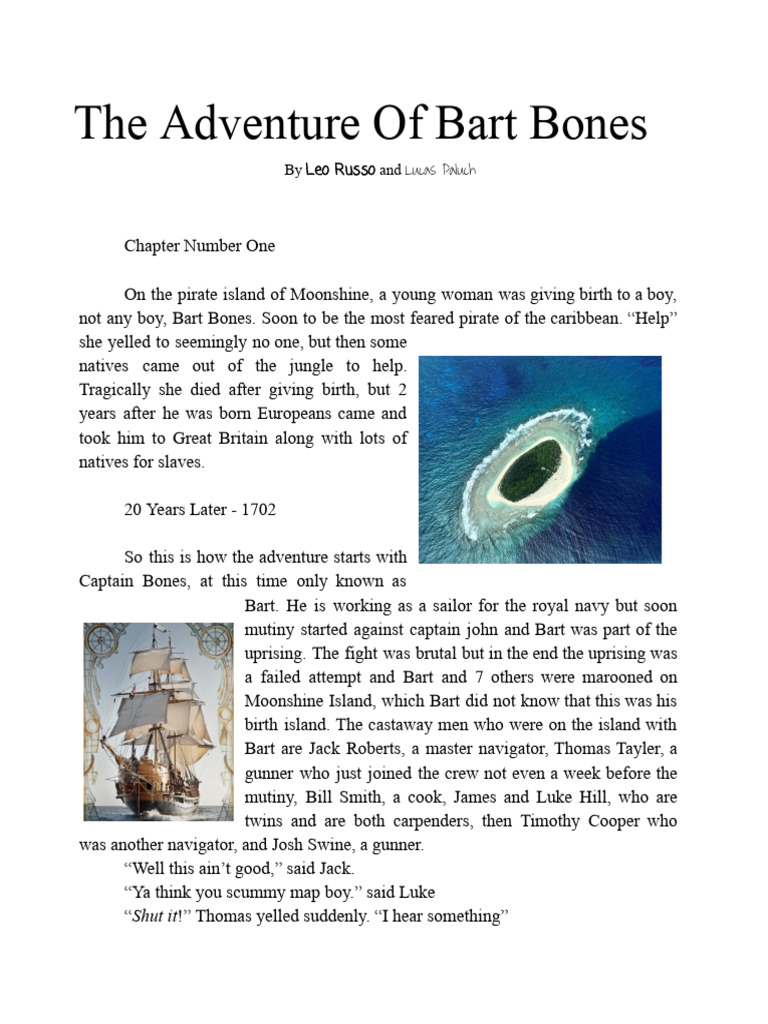 The Adventure of Bart Bones - Corrected and Capitilized | PDF
